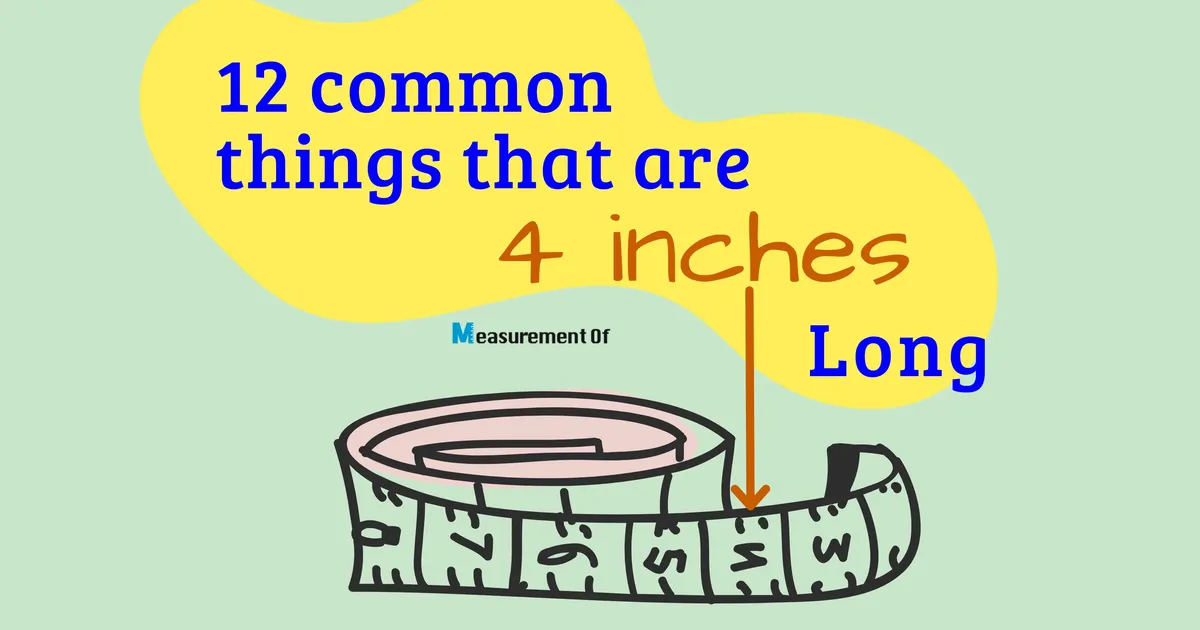 12 Common Things That Are 4 Inches Long