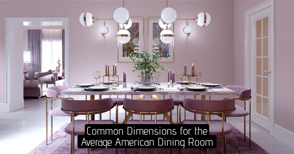 Common Dimensions for the Average American Dining Room